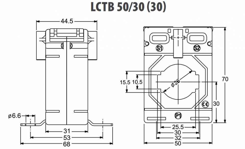 Lumel Current Transformer Ct 100 5a Class 0 5 50 60hz 1va Busbar 30 5 X