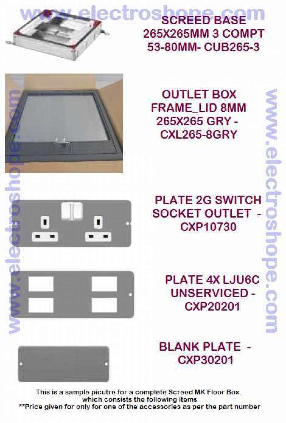 MK Floor Box - BLANK PLATE - CXP30201 -Get upto 30% off from ...