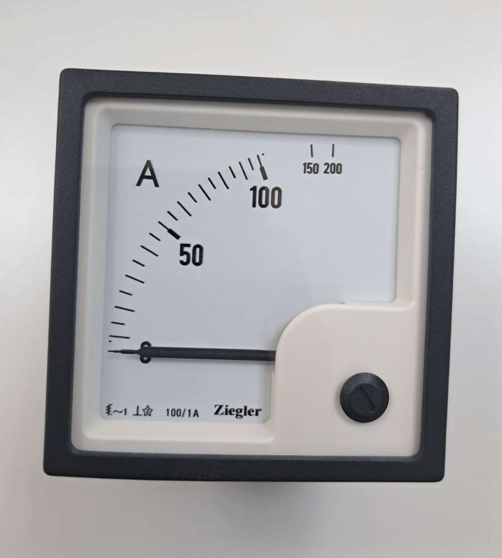Buy ZIEGLER, AMMETER AC, 72x72 mm, 100/1A x2, CL 1, 90 Deg, EQ 72 ...