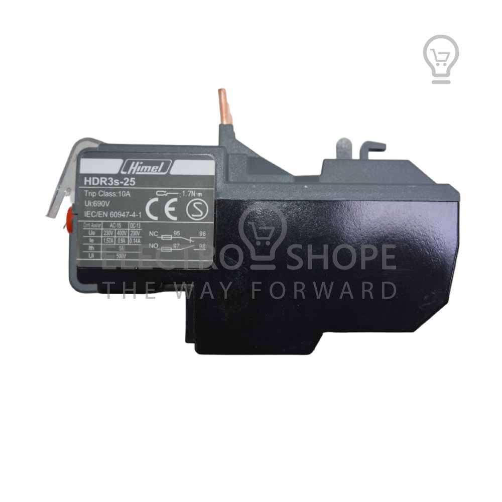 Buy HIMEL, THERMAL OVERLOAD RELAY, 3P, 0.4--0.63 A, IP 20, HDR3S25P63 ...