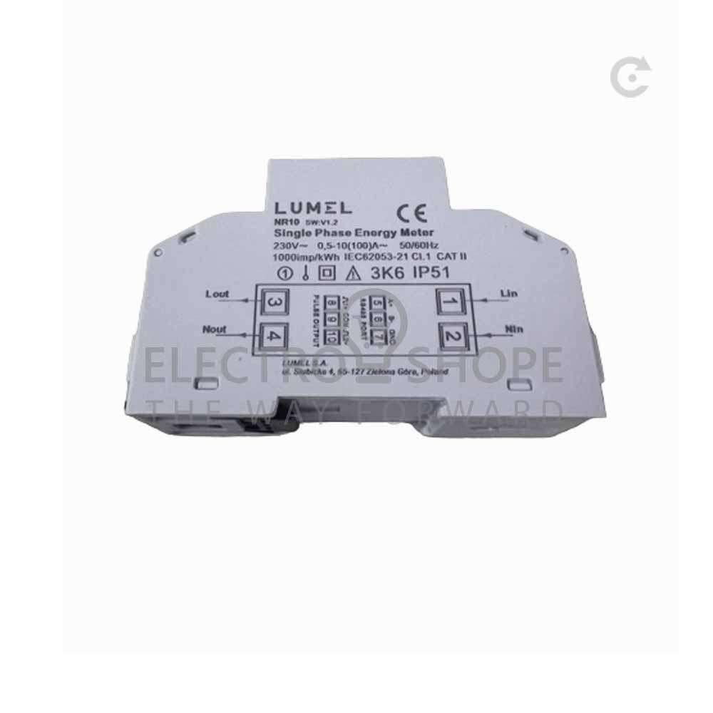 Buy LUMEL, DIN-RAIL ENERGY AND POWER NETWORK METER 1 PHASE, 100A DIRECT ...